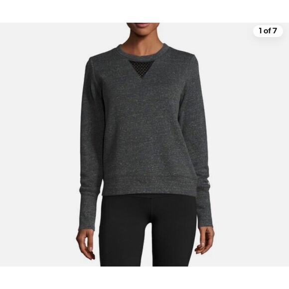 ALO Yoga | Tops | Alo Yoga Womens Downtown Long Sleeve Gray Mesh M ...